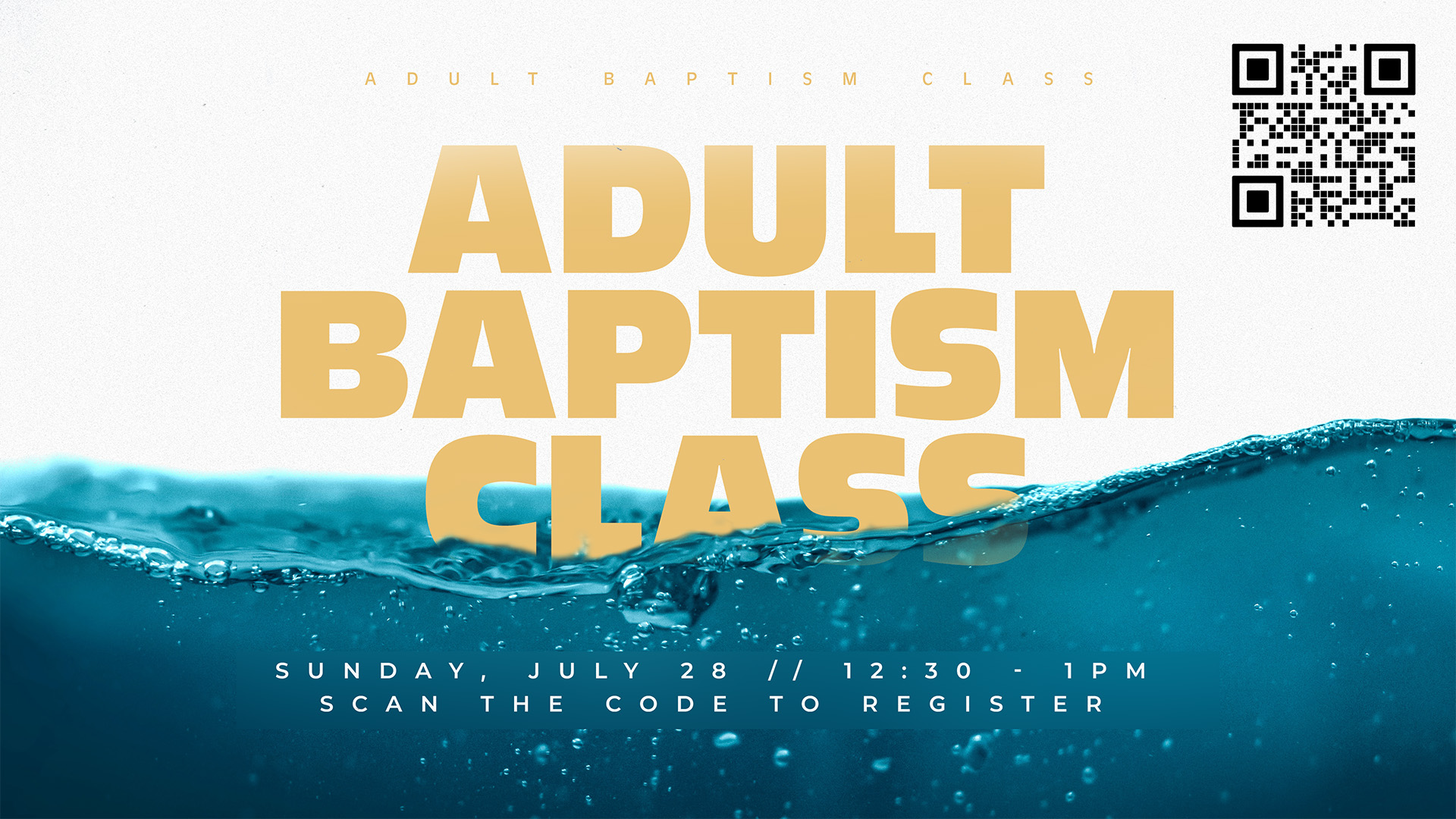 Adult Baptism Class - Compass Christian Church
